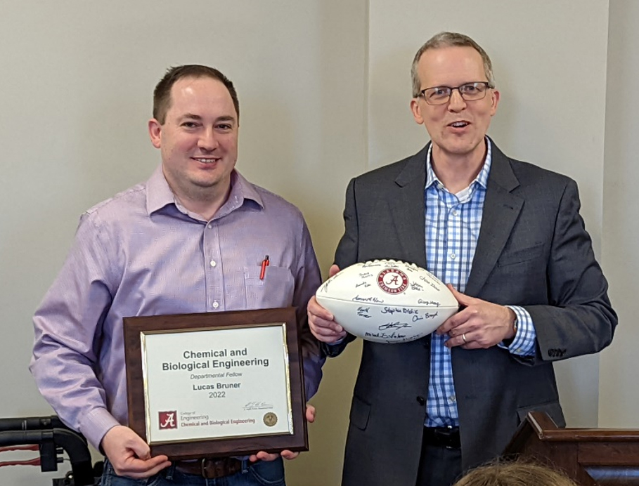 Lucas Bruner Wins AB Award – Chemical and Biological Engineering